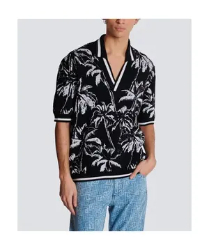 Balmain Palm Knit Polo