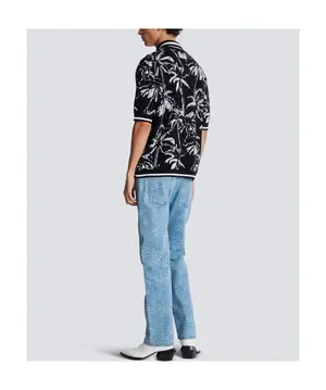 Balmain Palm Knit Polo