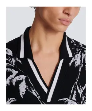 Balmain Palm Knit Polo
