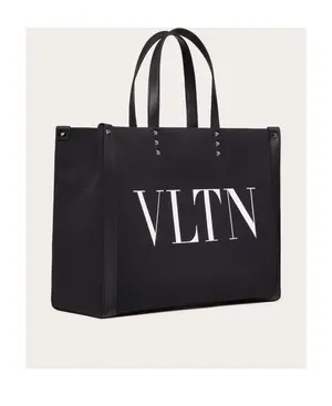 Valentino Garavani Vltn Logo Printed Medium Tote Bag
