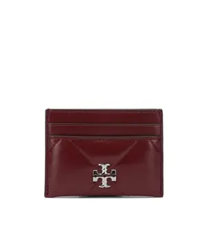 Tory Burch Quilted-design Card Holder - Red