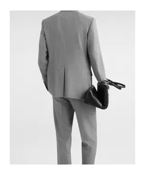 Dolce & Gabbana Double-breasted Houndstooth Tailored Jacket - Grey