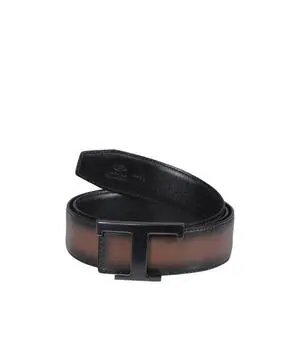 TOD'S Tod's Reversible Logo Plaque Buckle Belt