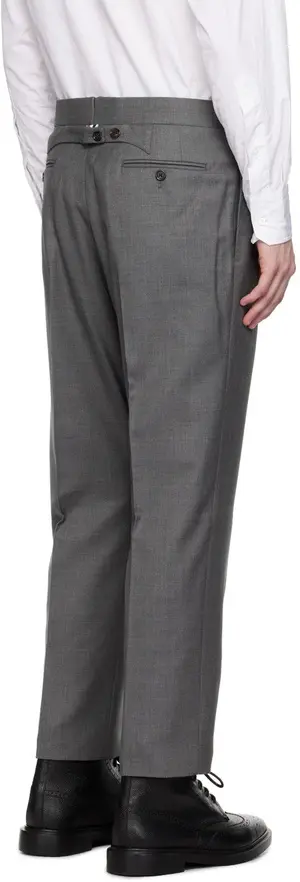Thom Browne Super 120 Twill Trousers - Medium Gray