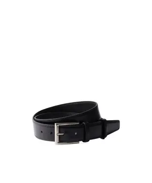 Prada Logo-engraved Buckle Leather Belt - Black