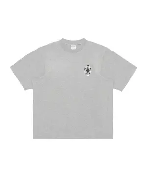 MARCELO BURLON COUNTY OF MILAN Bandana Cross Crewneck T-shirt - Gray