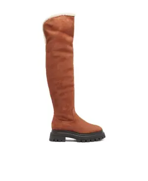 STUART WEITZMAN Bedford Suede Thigh-high Boots