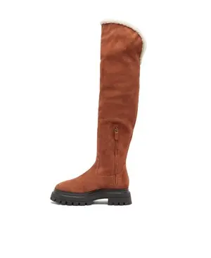 STUART WEITZMAN Bedford Suede Thigh-high Boots