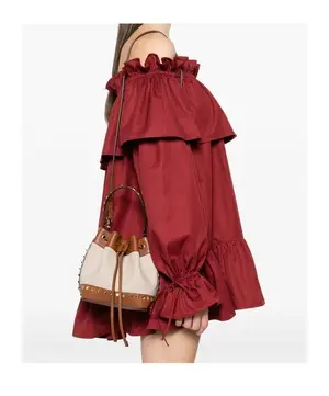 Valentino Garavani Rockstud Drawstring Bucket Bag