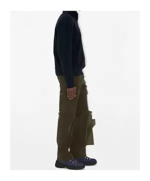 Burberry Half-zip Embroidered Jumper - Navy