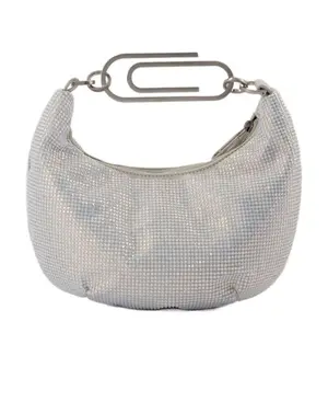 Off-White Paperclip Hobo Strass 20 Tote Bag - Gray