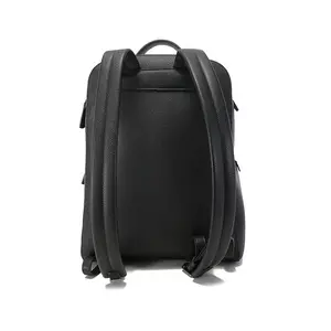 Giorgio Armani Logo-stamp Leather Backpack
