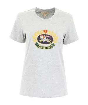 Burberry Equestrian Knight Logo T-shirt - Gray