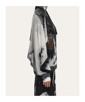 FERRAGAMO Trinidad Print Georgette Shirt