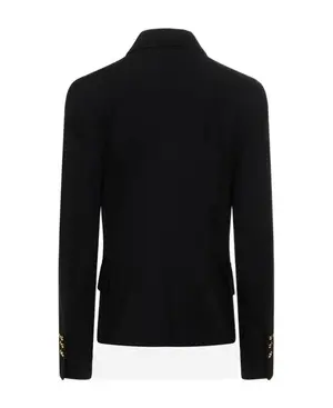 Balmain Logo Button Blazer - Black