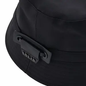 SOLID HOMME Letter Detail Bucket Hat