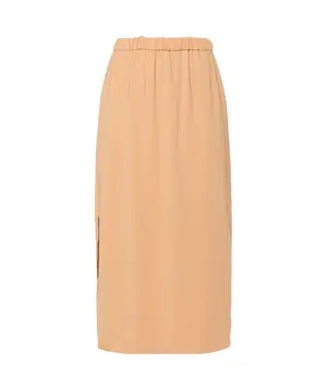 FORTE_FORTE Crepe Midi Skirt - Nude