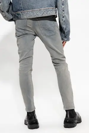 DIESEL® Krooley Drawstring Tapered Jogging Jeans - Gray