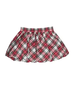 Monnalisa Tartan Taffeta Skirt