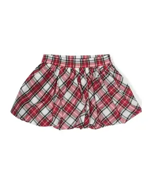 Monnalisa Tartan Taffeta Skirt