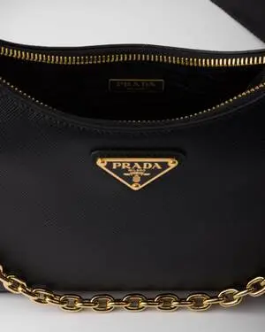 Prada Re-edition 2005 Zipped Shoulder Bag - Black