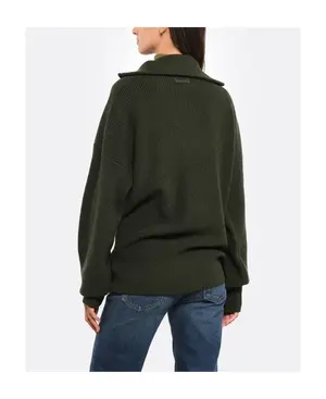 Isabel Marant Étoile Logo-patch Zip-up Jumper - Green