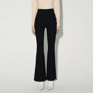 LIUREGALI Split High-rise Flared Jeans