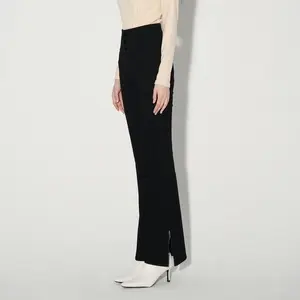 LIUREGALI Split High-rise Flared Jeans