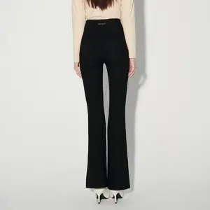 LIUREGALI Split High-rise Flared Jeans