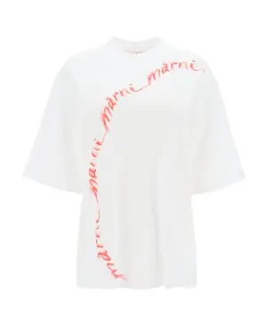 Marni Logo Print Oversized T-shirt