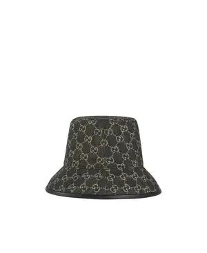 Gucci Gg Canvas Bucket Hat - Black