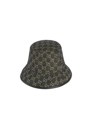 Gucci Gg Canvas Bucket Hat - Black
