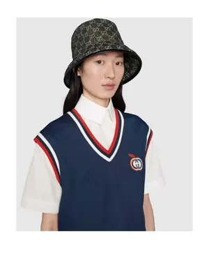 Gucci Gg Canvas Bucket Hat - Black