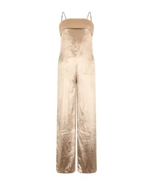 Peserico Sleeveless Square Neck Jumpsuit - Nude