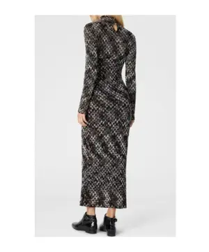 Missoni High-neck Long-sleeved Midi Dress
