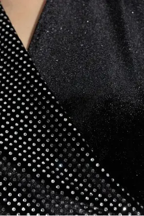 Balmain Embellished Open-back Halter Top