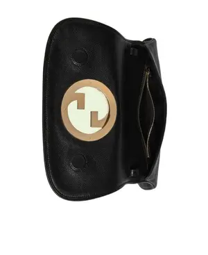 Gucci Blondie Shoulder Bag With Interlocking G Detail - Black