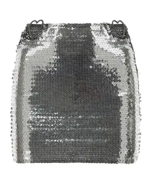 NENSI DOJAKA High-waist Sequinned Mini Skirt - Black