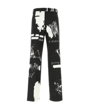 Amiri Graphic Print Straight Leg Trousers