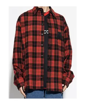 Vetements Checked Long-sleeved Shirt