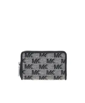 Michael Kors Logo-plaque Zip-fastening Wallet - Black