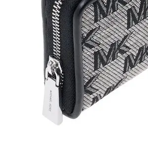 Michael Kors Logo-plaque Zip-fastening Wallet - Black