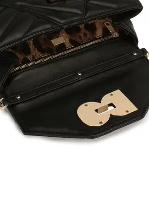 Dolce & Gabbana Quilted Logo Plaque Crossbody Bag