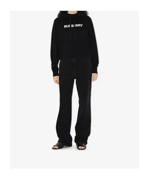 Burberry Logo Printed Drawstring Hoodie