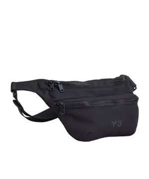 Y3 Staple Logo Detailed Zipped Fanny Pack