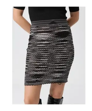Missoni Striped Ribbed Knit Skirt