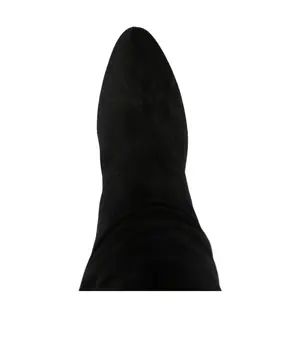 Paris Texas Suede Leather Block-heel Boots