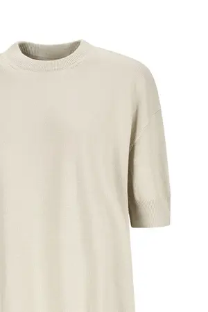 JIL SANDER Round Neck Knitted T-shirt