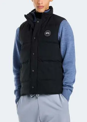 Canada Goose Sleeveless Quilted Vest With Logo Patch - Black