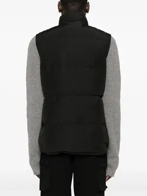 Canada Goose Sleeveless Quilted Vest With Logo Patch - Black